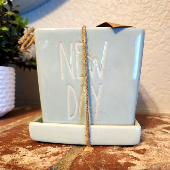 Rae Dunn | Accents | New Rae Dunn Ceramic New Day Cube Planter Garden ...